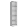 We Have Furniture Olson 3 Piece Living Room Set with 3 Bookcases, White ...