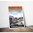 Affixzi Terminal Map Poster, Unframed Canvas 8x12in - Walmart.com