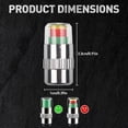4PCS Car Tire Pressure Monitor Valve Stem Caps, 2.4 Bar 36psi Car Tire ...