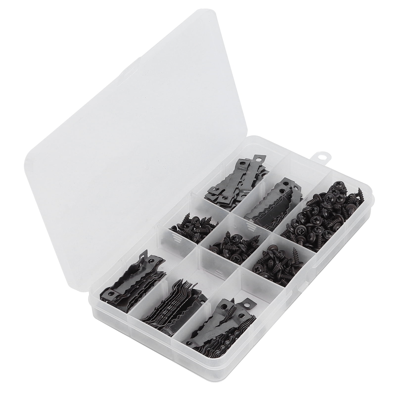 Tebru Sawtooth Hangers,100Pcs Sawtooth Picture Hangers + 200Pcs Screws ...