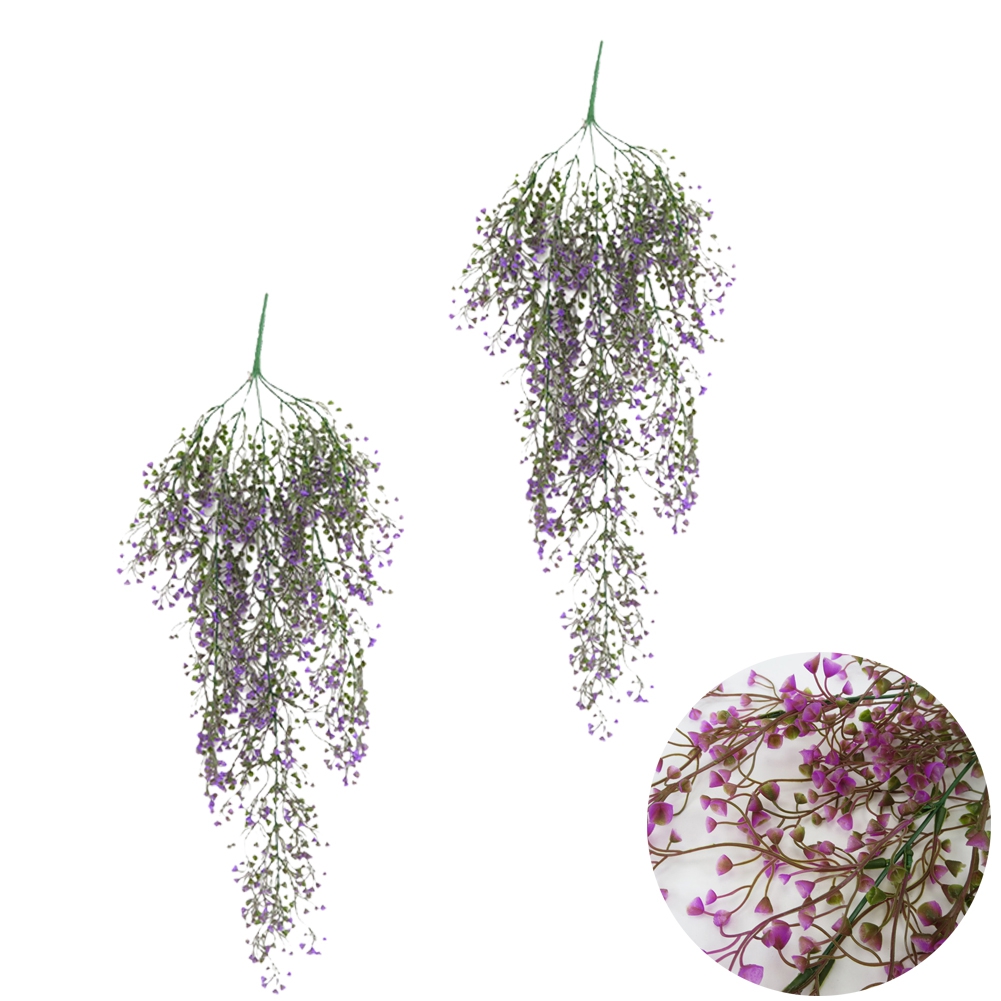 UDIYO 2 Pcs Fake Artificial Hanging Vines, Wall Hang Faux Rattan Plant ...