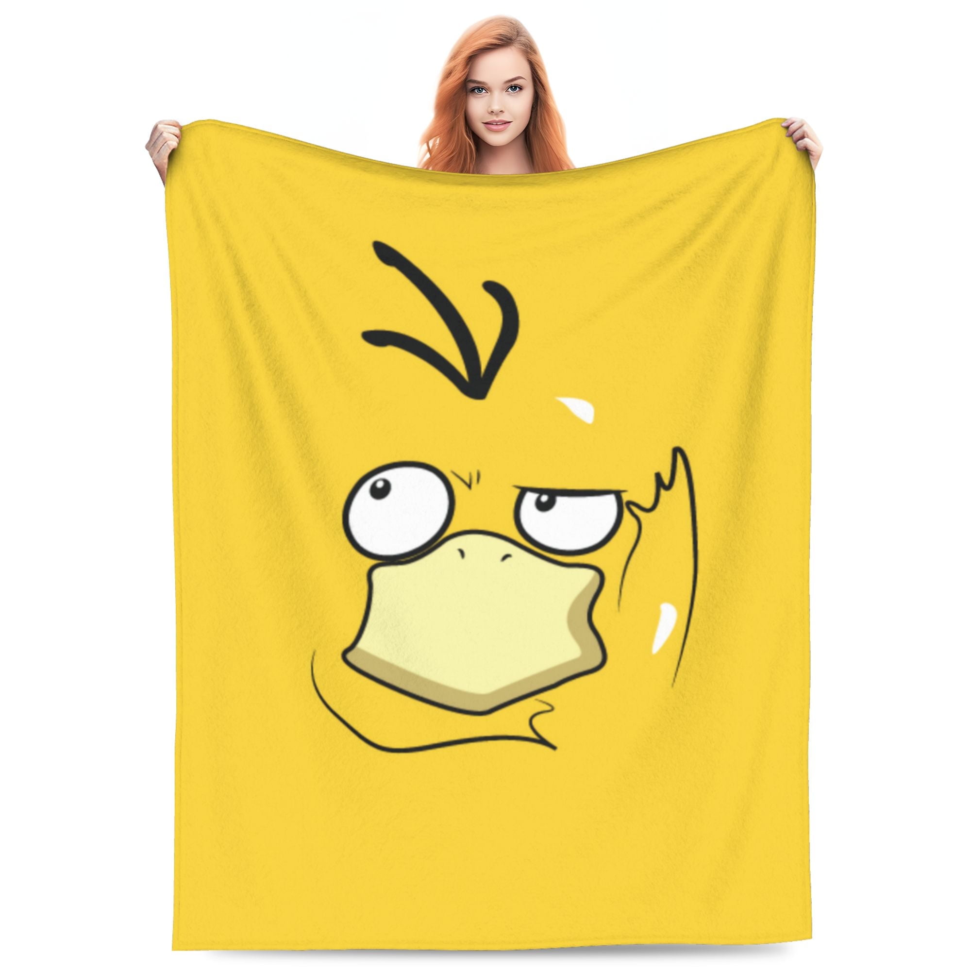 Manta de dibujos animados psyduck, manta de vellón de lujo ultra suave y acogedora para sofá ...