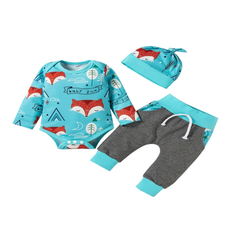 Click here for Generic 3pcs Baby Boys Fall Outfits Fox Print Jump... prices