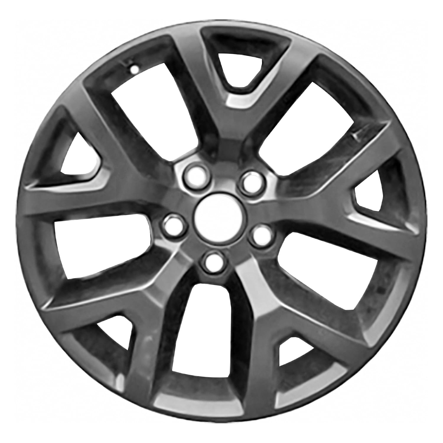 Remanufactured Painted Black With Satin Clear Aluminum Wheel 17 x 7.5 ...