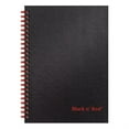 Black n' Red A5 - Notebook - wire-bound - A5 - 140 pages - black with ...