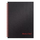 Black n' Red A5 - Notebook - wire-bound - A5 - 140 pages - black with ...