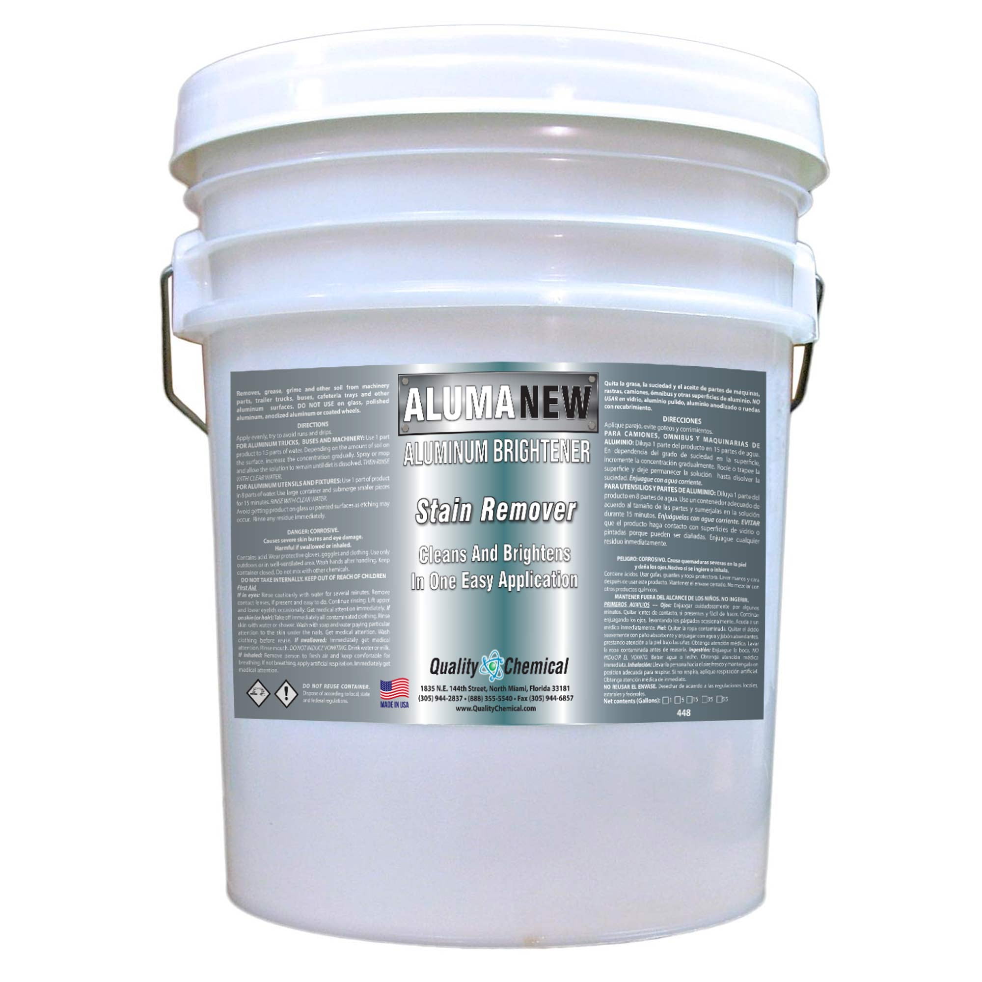 Aluma-New Aluminum Cleaner & Brightener & Restorer - 5 gallon pail ...