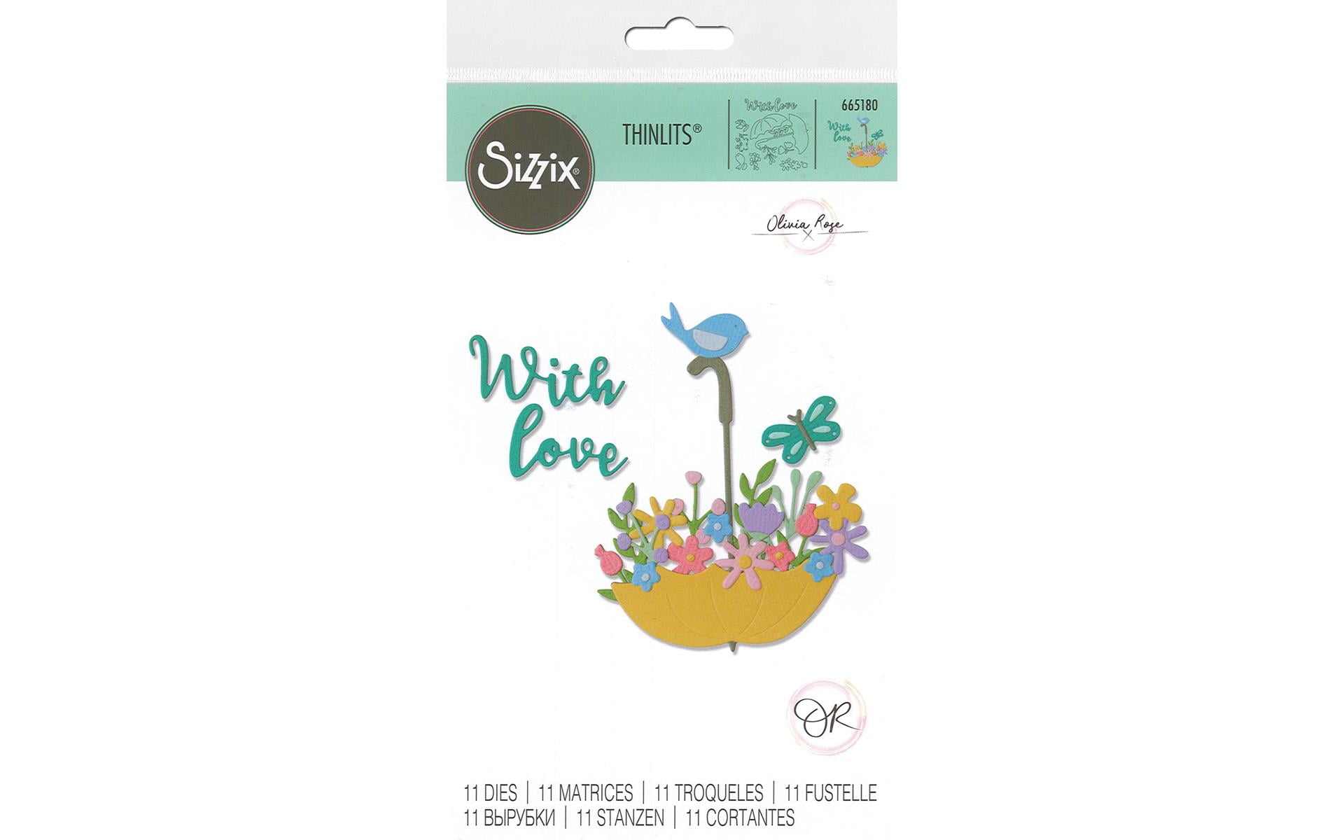 Sizzix Dies Olivia Rose Thinlits Flowers In Umbrella - Walmart.com