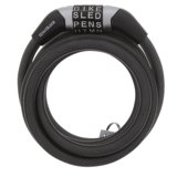 WordLock 8mm x 4ft Braided Steel Cable Bike Lock Black with Combination ...