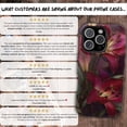 Autumn Lilies Tough Phone Case, Floral Stained Glass PRINTED Design ...