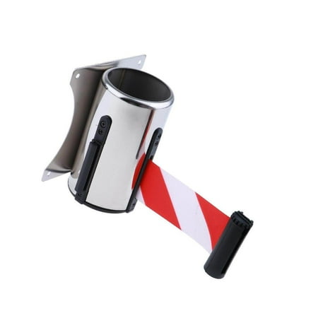 Stanchion Queue Barrier Wall Mount Crowd Control Retractable Ribbon ...