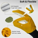 FEISHDEK Cactus Gloves Soft Deerskin Women Gardening Glove Thorn Proof ...