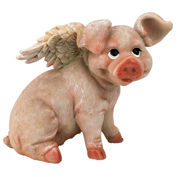 Design Toscano Hog Heaven Flying Pigs Statue Collection: Sitting ...