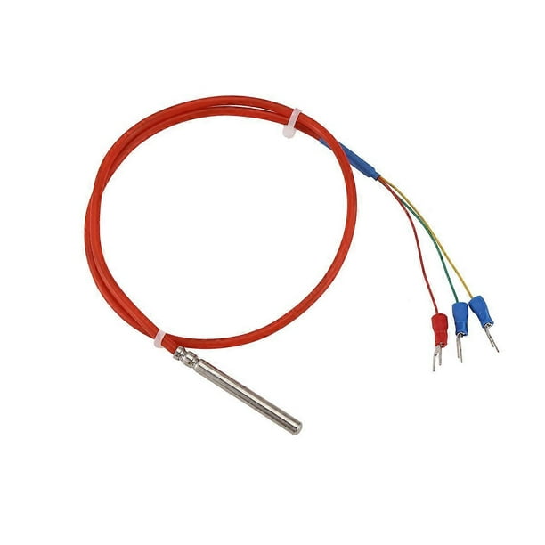 Temperature Sensor PT100 Waterproof Wire Thermal Resistance Silicon ...