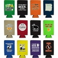 Beer Jokes Funny Designs 16 oz. Can Coolie 12 Pack Set - Walmart.com
