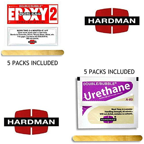 Hardman Epoxy Double Bubble Packs Purple Beige 3.5g + Red 2 NON Sag 3 ...