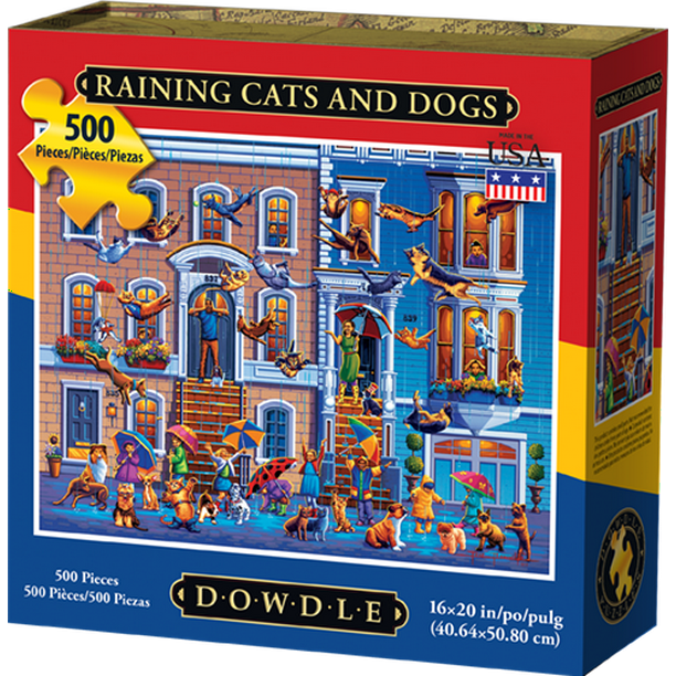 Dowdle Jigsaw Puzzle - Raining Cats and Dogs - 500 Piece - Walmart.com ...