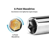 Capri Tools 1/4 Drive Master Chrome Sockets Set, 6-Point, 3/16 to 9/16 ...