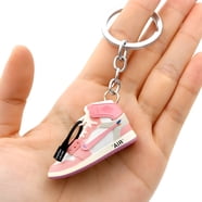 Nike Jordan Mini Shoe Keychain by DSK GLOBAL - Rubber Black & White ...