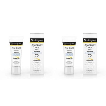 Neutrogena Age Shield Face Sunscreen w/ Oxybenzone Oil Free, 3oz, 2 ...