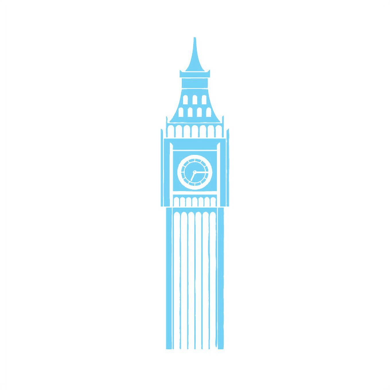 Big Ben Vinyl Graphic - Large - Ice Blue - Walmart.com