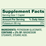 (2 pack) Spring Valley Potassium Dietary Supplement Caplets for Heart ...