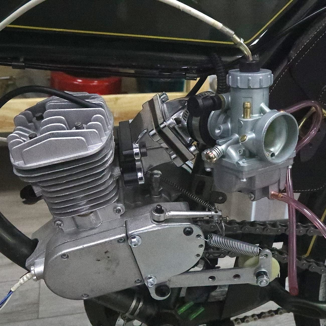 Tire NS Engine Spring Loaded Motorized Bike For 49cc 66cc 80cc 2 Stroke ...