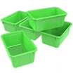 Storex Plastic Cubby Bin, Kids' Craft and Supply Storage, Clear, 5-Pack ...