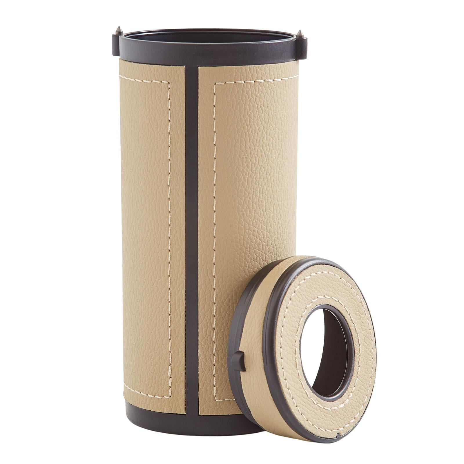 tissue Tube, Cylinder Tissue Box ,PU Leather Round Tissues Container ...
