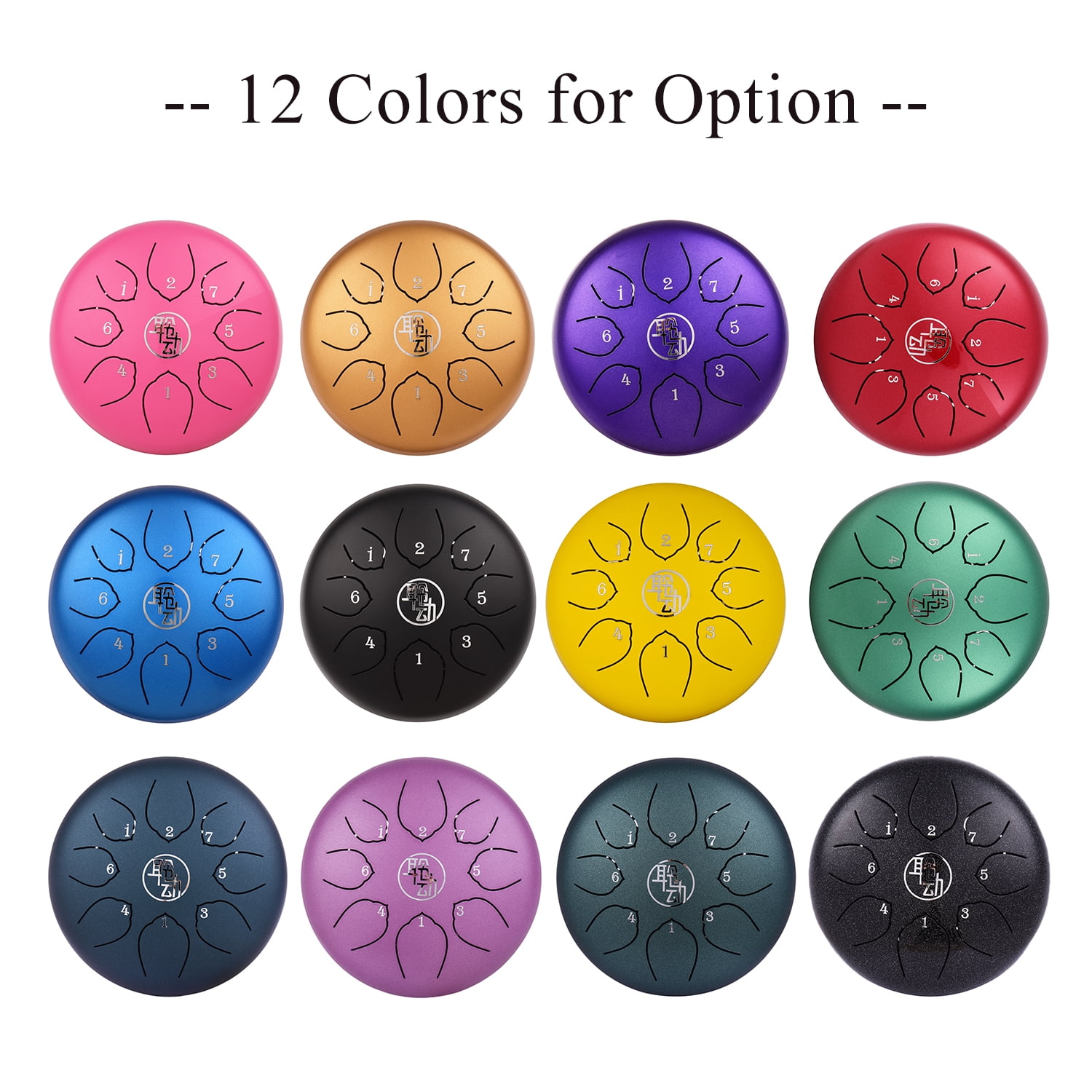 Buy 6 Inch Steel Tongue Drum Handpan Drum 8-Notes C-Key Percussion ...
