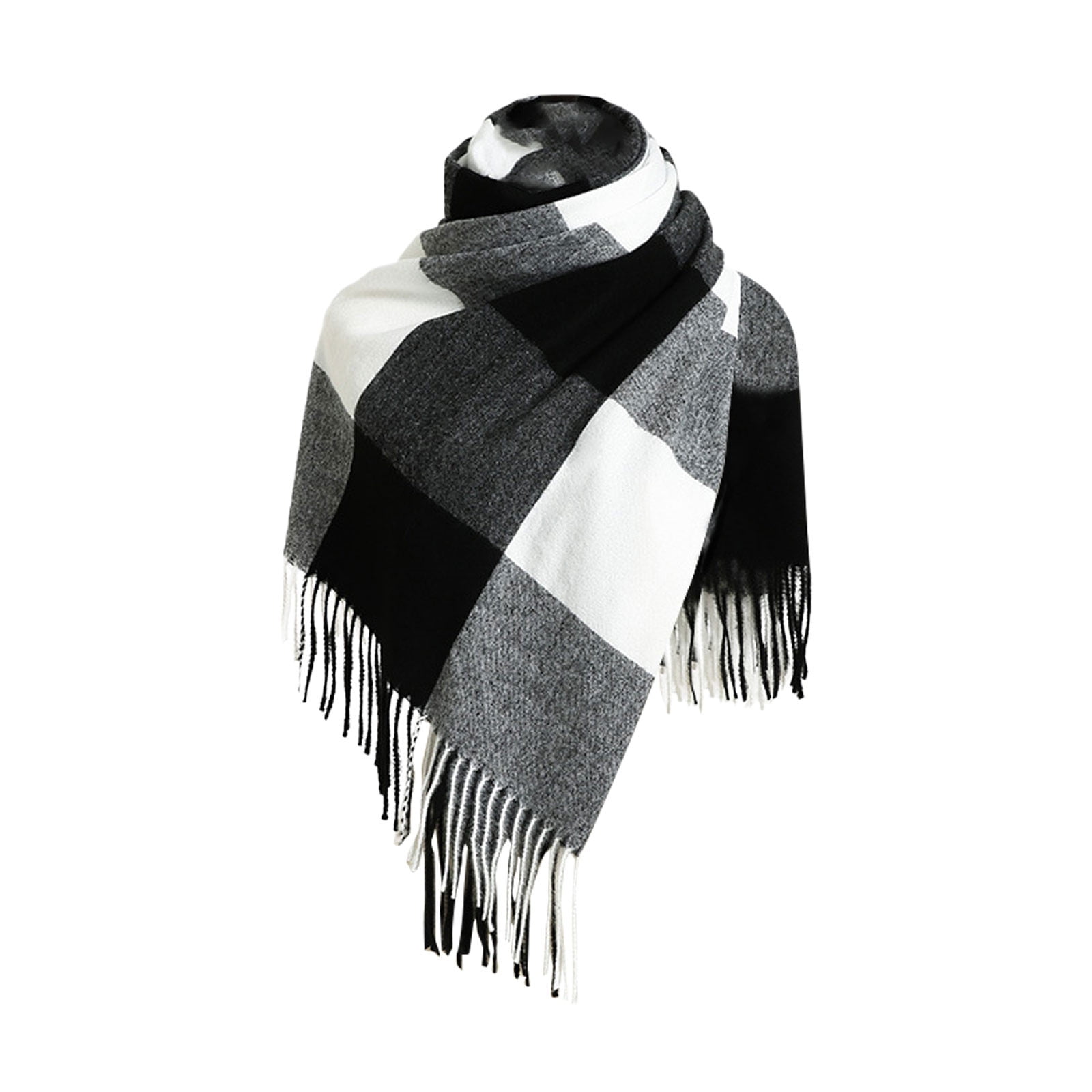 Click here for Unbranded Ladies Scarf Striped Color Plaid Shawl E... prices