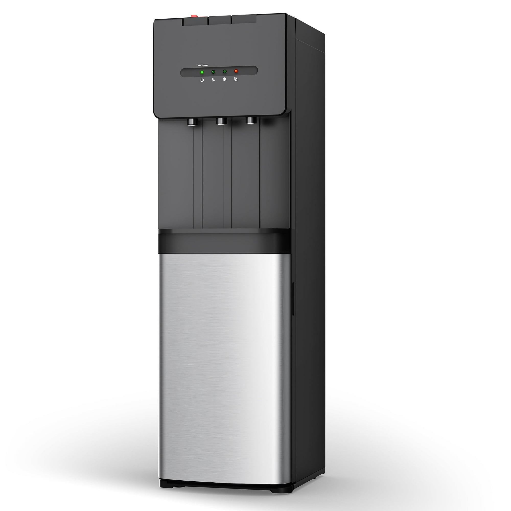 Simzlife Water Dispenser Self-Cleaning Bottom Loading 3 Temperatures - Cold/Hot/Warm Display Black & silver  Height 41