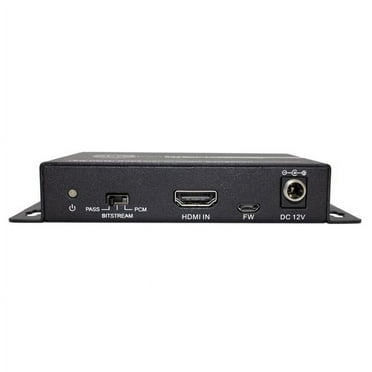 QVS HDMI 4K Audio De-Embedder/Extractor with HDMI Pass Through Port ...