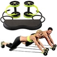 Fitness Pull Rope Abdominal Double Roller - Core Exercise Equipment for ...
