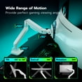 ARES WING Single Monitor Arm for 17-49 Inch Ultrawide Monitor Gas ...