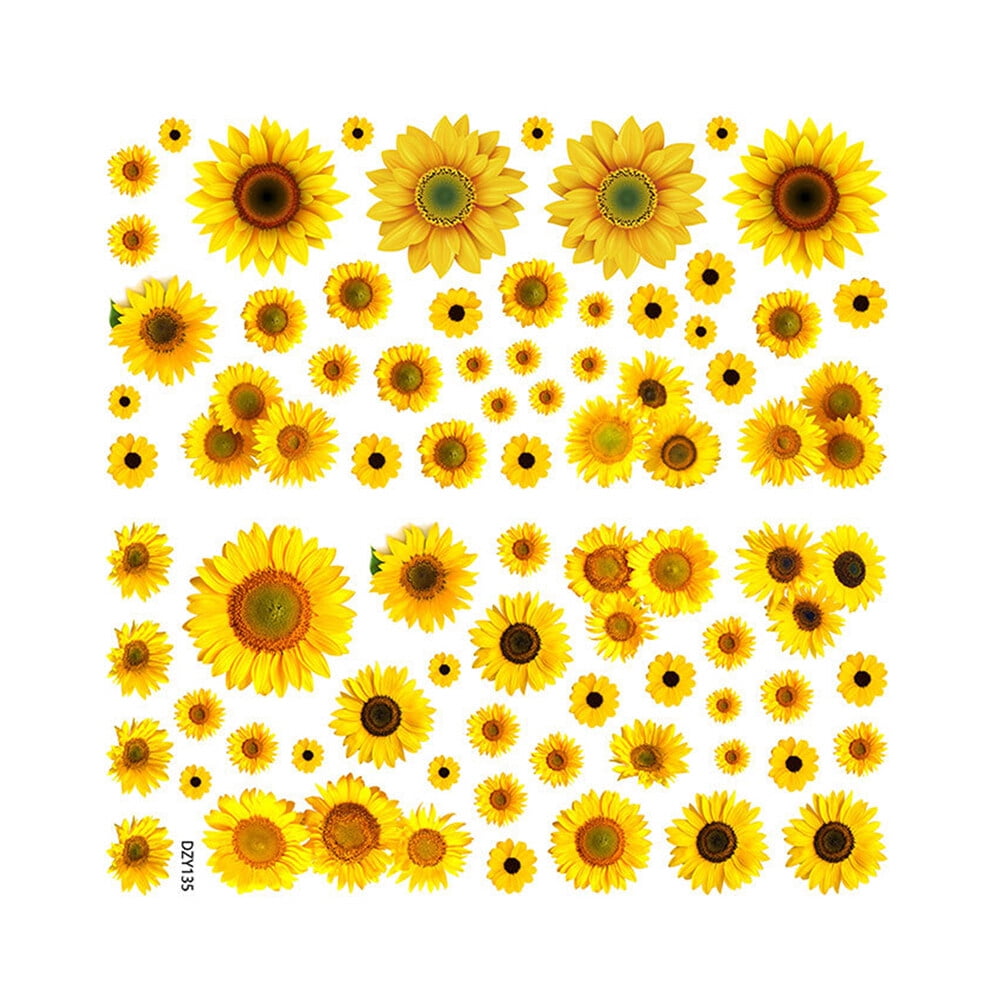 Click here for Hcyz 1 Set Sunflower Wall Sticker Self-Adhesive Wa... prices