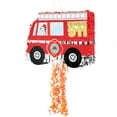 Blue Panda Fire Truck Pinata for Birthday Party Decorations, Small 16.5 ...