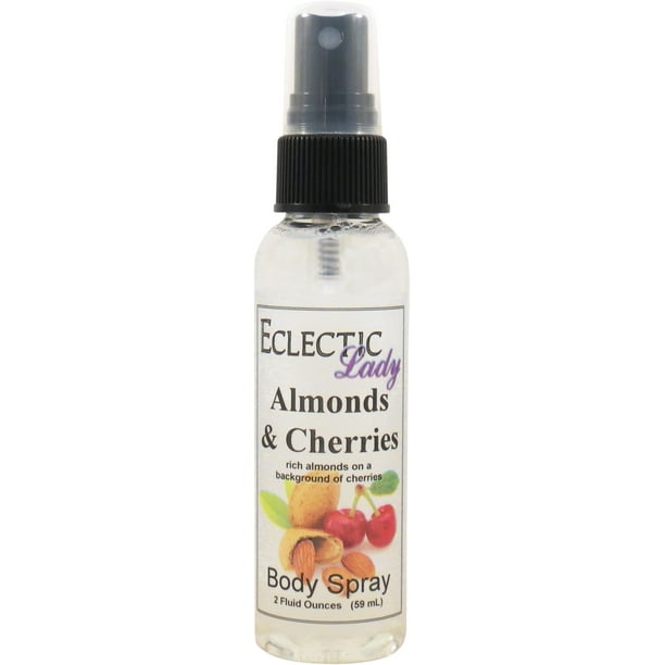 Almonds And Cherries Body Spray, Eclectic Lady, Hydrating Mist, Unisex ...