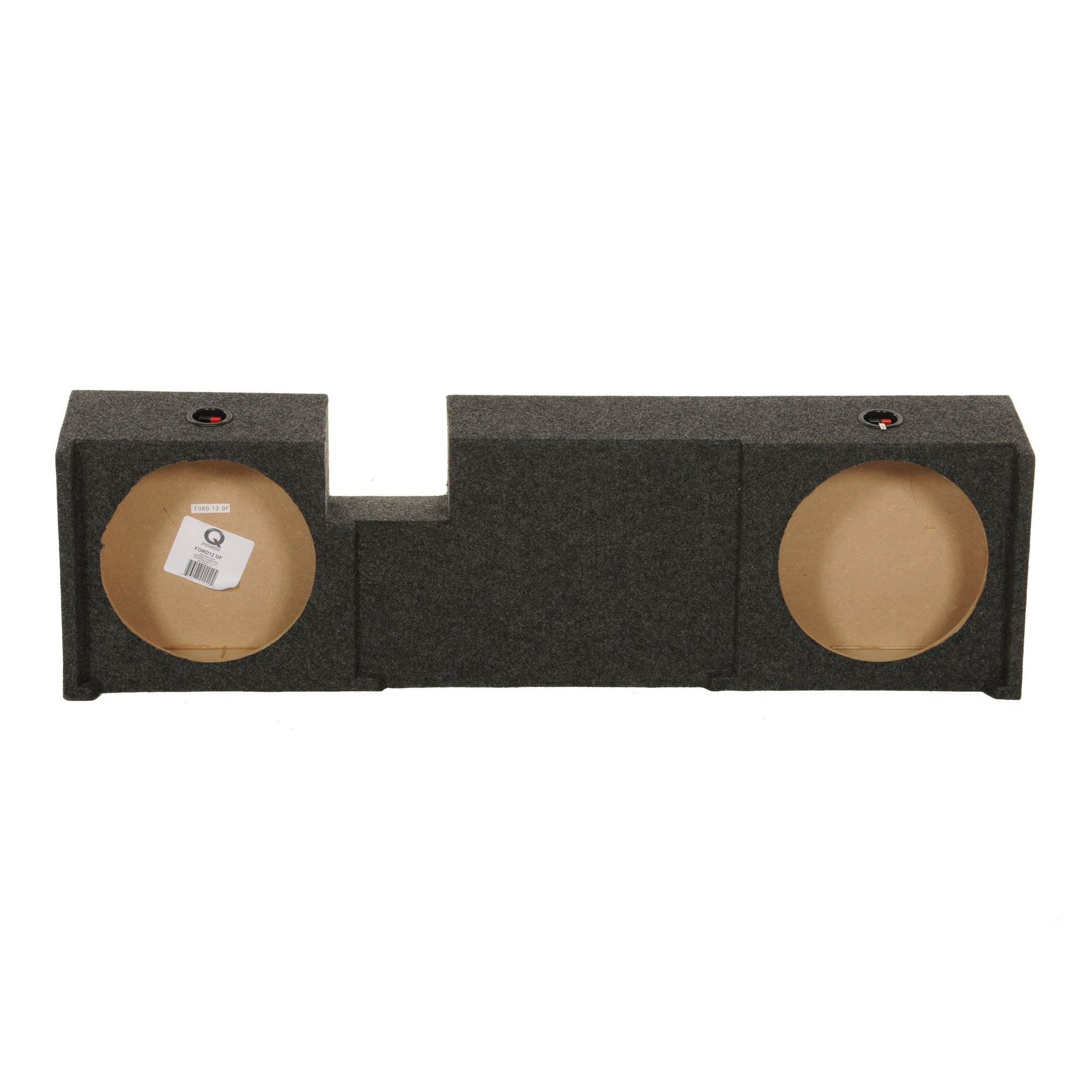 Q Power 2000-2003 F150 X Cab 12" Sealed Downfiring Dual Subwoofer Box ...