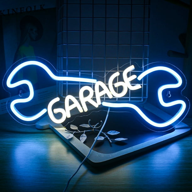 SIGNSHIP Garage LED Neon Light Signs USB Power for Home Bedroom Men's ...
