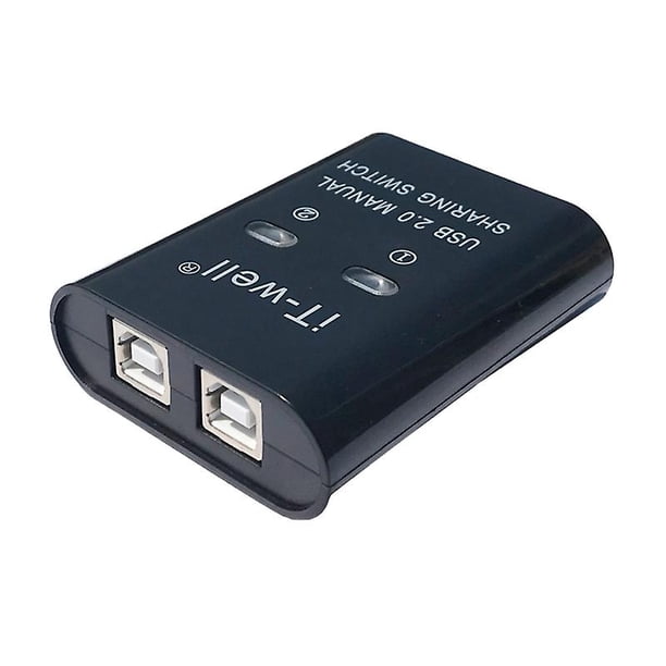 Usb 2.0 Manual Sharing Switch Printer Sharing Device Hub 2 In 1 Out ...