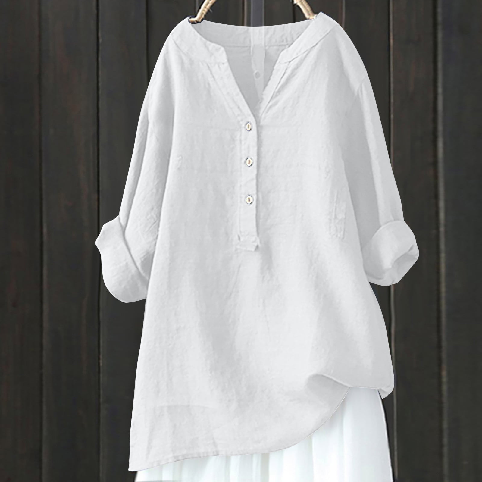 Click here for Asjyhkr Plus Size Womens Summer Tops 3/4 Sleeve V... prices