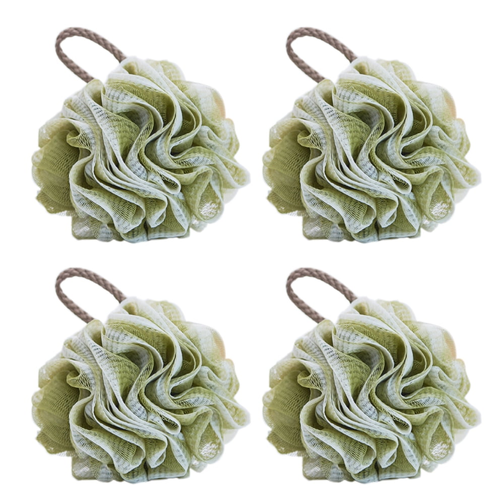 4 colorful shower flower gradient shower balls Soft shower balls ...