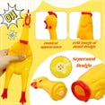 2 large squeaky rubber chickens, 15-inch and 12-inch yellow squeaky ...