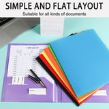Djiypn Plastic Folders With Pockets Heavy Duty Pocket Folders Letter ...