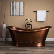 Premier Copper Products Btdr67db 67" Free Standing Copper Soaking Tub ...