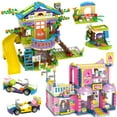 Friends Building Block Kit, 1193 Pieces, Tree House Hair Salon Stem Toy ...