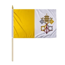 PromoPatriot's 8"x12" Papal Stick Flag - Printed on Economy Polyester ...