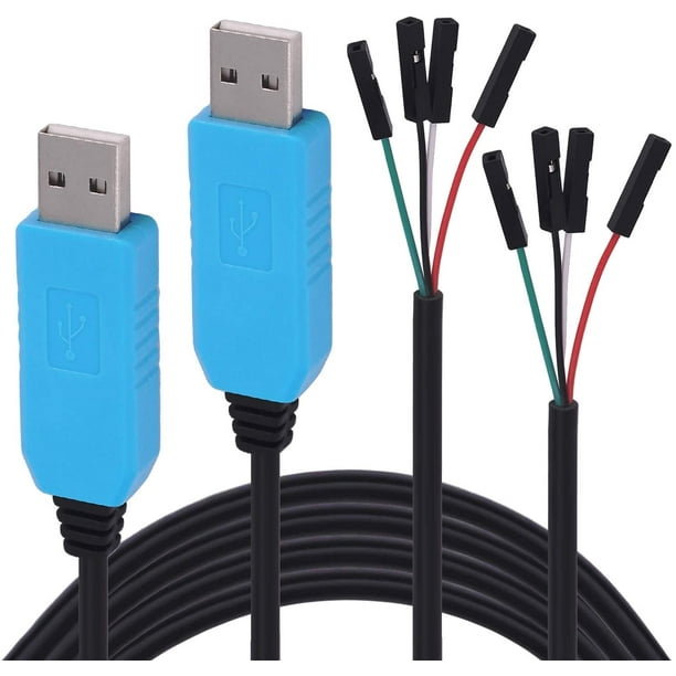 PL2303TA USB to TTL Serial Cable, [2 Pack] Debug Console Cable for ...