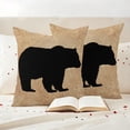 Black Brown Animals Outdoor Waterproof Pillow Covers, Vintage Art ...